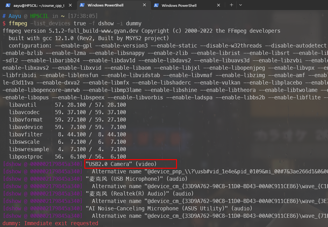 WSL2通过OpenCV调用并展示本机摄像头的RTSP视频流 - 基础知识 - 人工智能 | Aayu Yain = 学无止境 = 世界上大部分事，都没太大意义。真理与热爱除外