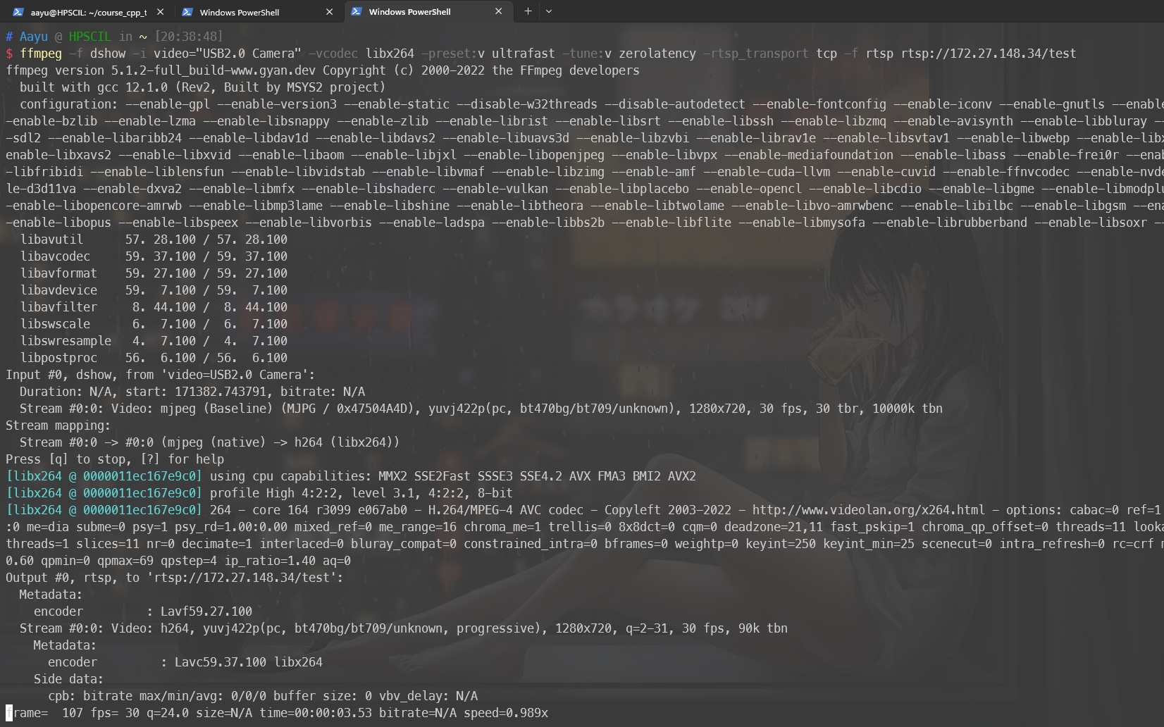WSL2通过OpenCV调用并展示本机摄像头的RTSP视频流 - 基础知识 - 人工智能 | Aayu Yain = 学无止境 = 世界上大部分事，都没太大意义。真理与热爱除外